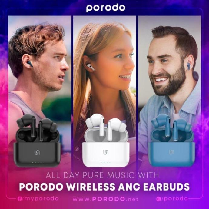 Porodo Soundtec Wireless ANC In-Ear Earbuds